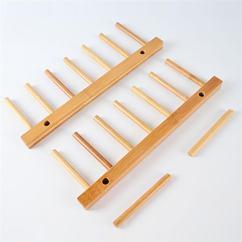 Natural Bamboo Tray Drain Rack Dish Rack Bamboo Mu... – Vicedeal