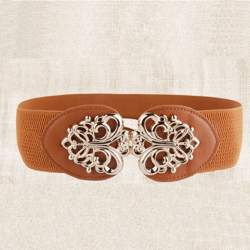 21 types Women Elastic Wide Belt Thick Vintage Tot... – Grandado