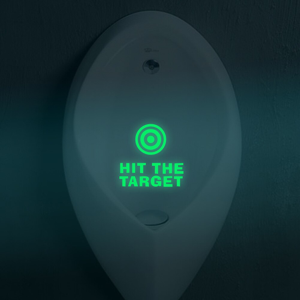 HIT THE TARGET Toilet Stickers Waterproof Luminous... – Vicedeal