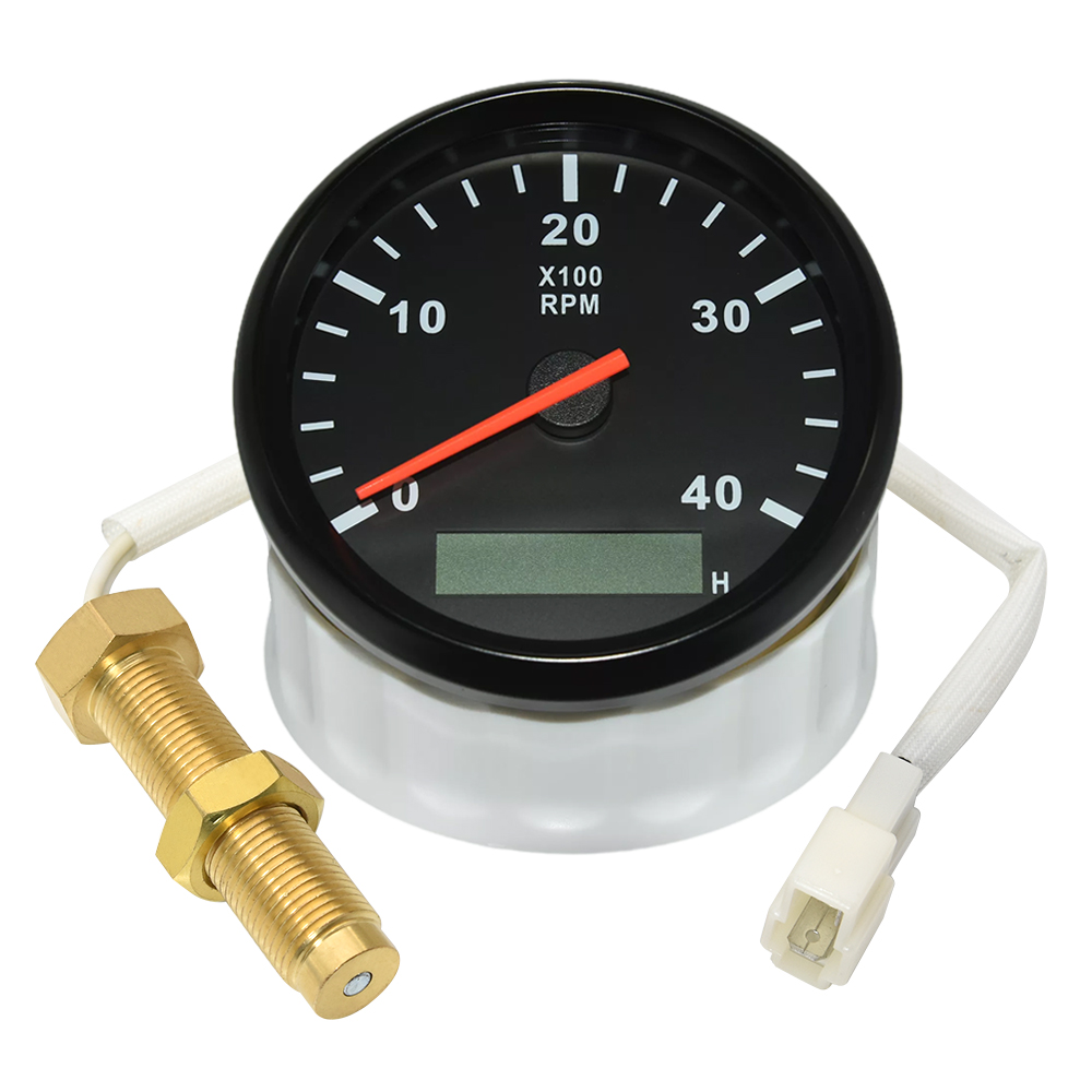 4Krpm Tacho Gauge Met Urenteller 85Mm Tach Gauge S... – Vicedeal