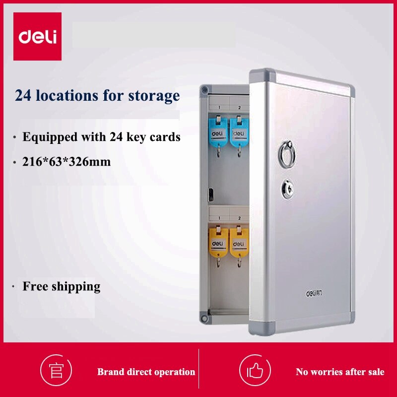 Deli 50800 Metal Key Management Box 24 Keys Alumin... – Grandado