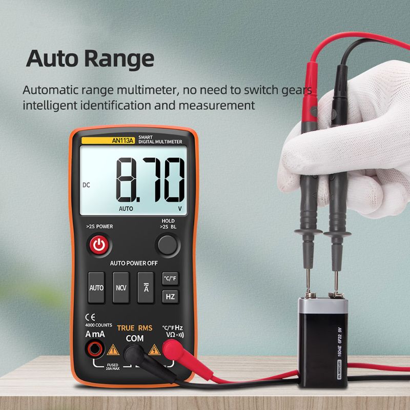 AN113A Digital Multimeter True RMS with Temperatur... – Grandado