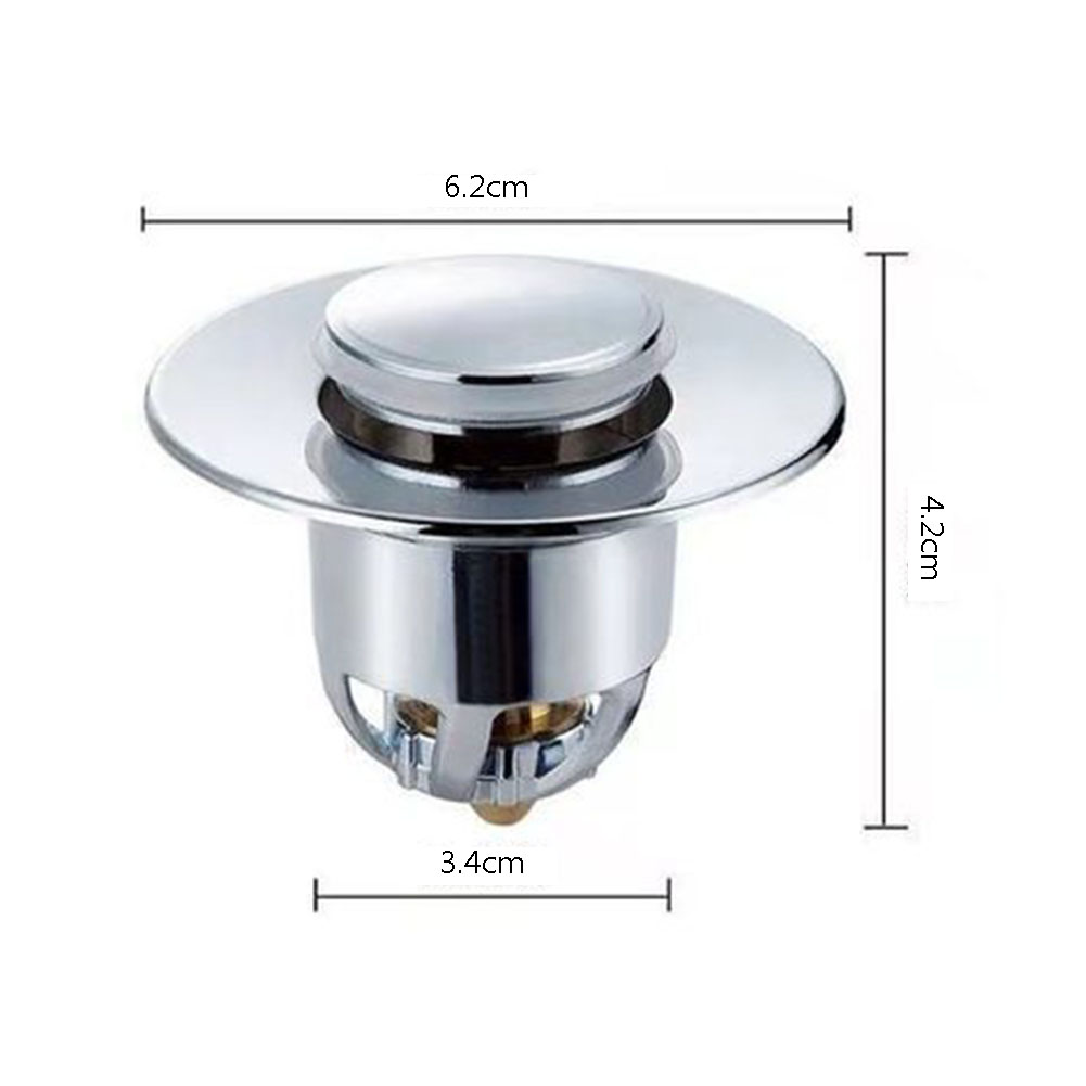 Stainless Steel Bounce Core Push Type Drainage Fil... – Grandado