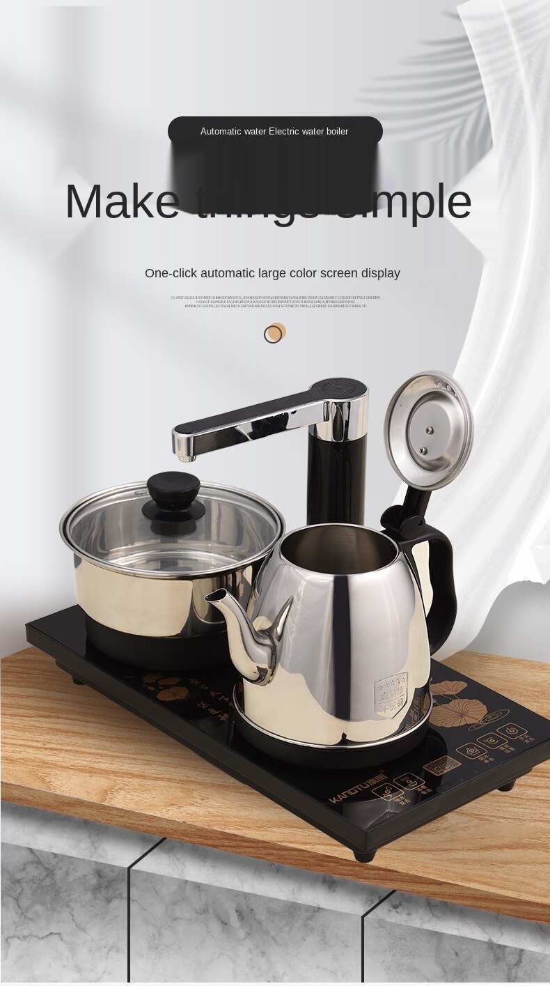 220V desktop mosaic black smart electric kettle – Vicedeal