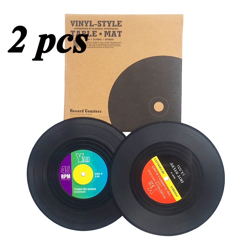 2/4/6 Pcs Milieu Plastic Vinyl Record Tafel Placem... – Grandado