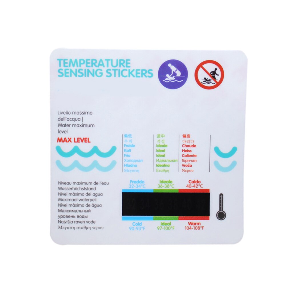 Baby Bath Water Temperature Measuring Card Sticker... – Grandado