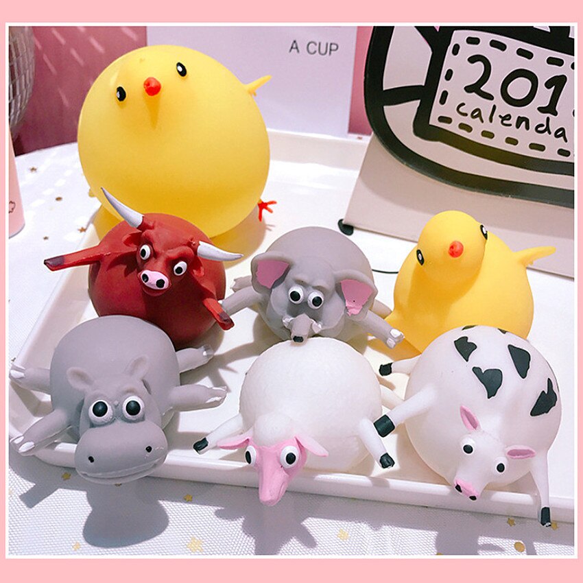 1/3/5pcs Cute Blowing Animals Toys Inflatable Wate... – Grandado
