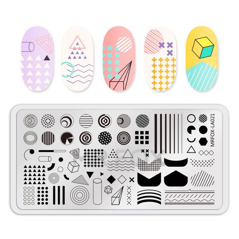 Robot Art Van Nail Art Stempel Kit ABC Letters Ima... – Grandado