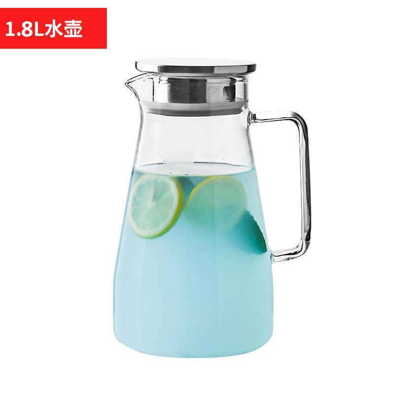 Transparent glass cold water jug water jug high te... – Vicedeal