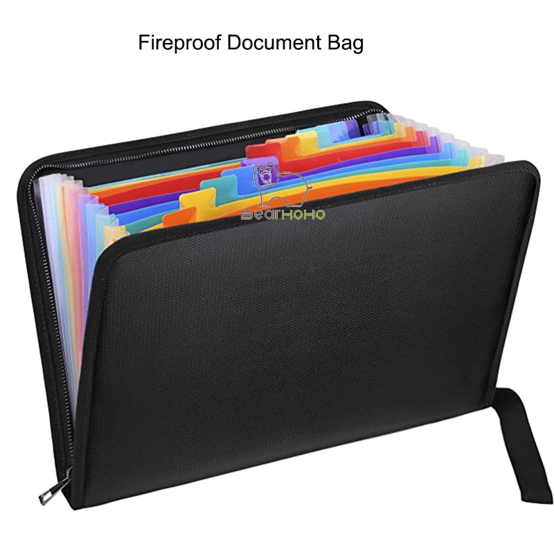Fireproof Expanding File Folder 13 Multicolored Po... – Grandado