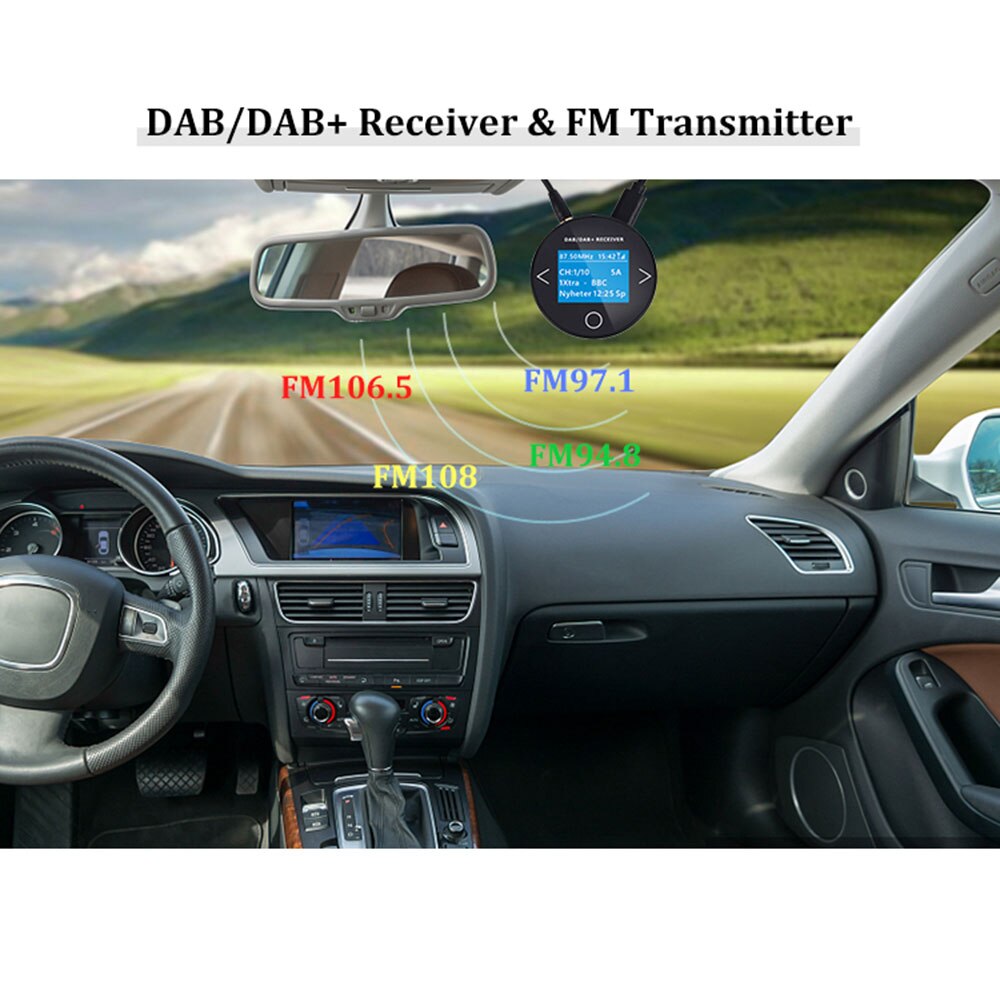 DTR-162 Car DAB/DAB+ Receiver & FM Transmitter Wir... – Grandado