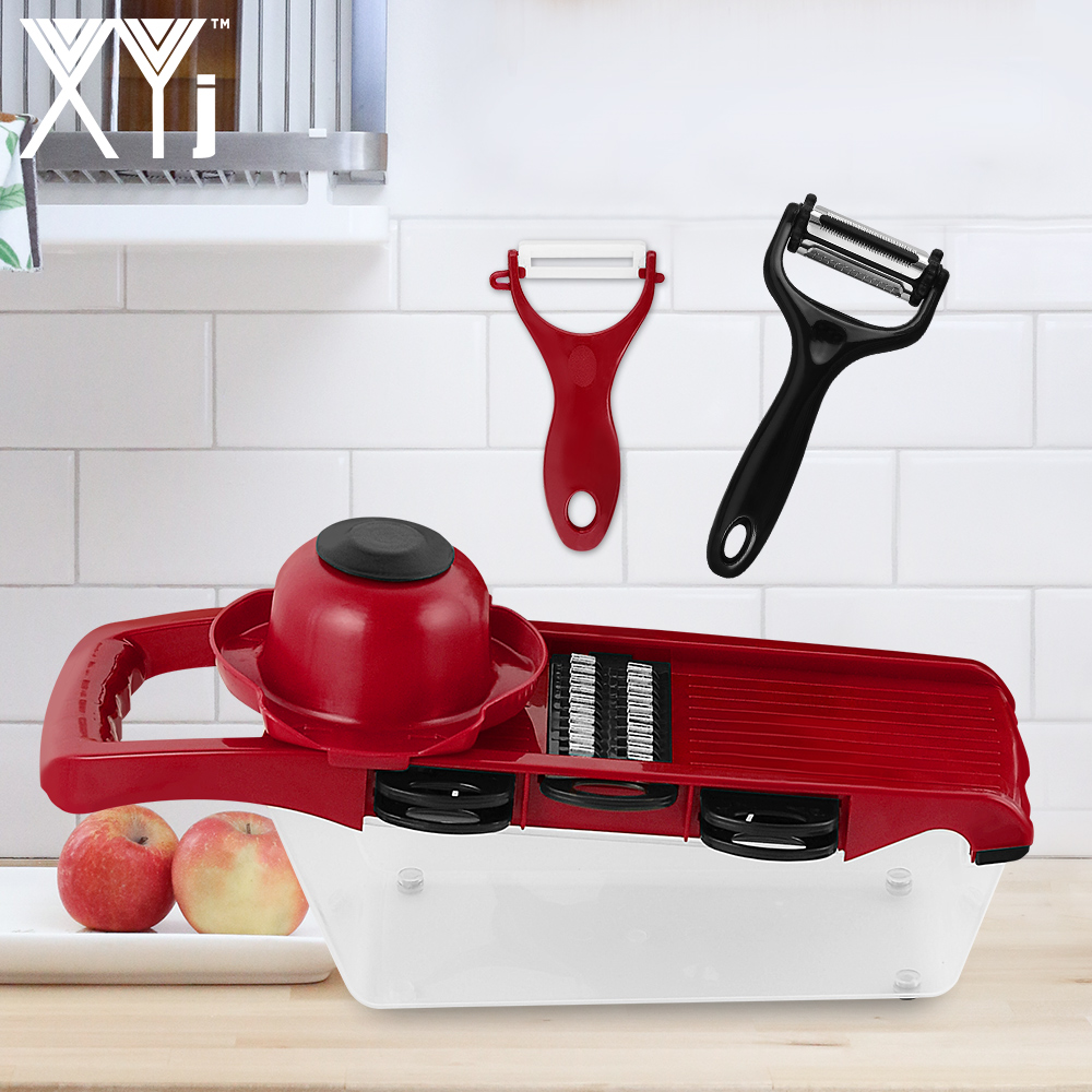 XYj Vegetable Cutter With Stainless Steel Sharp Bl... – Grandado