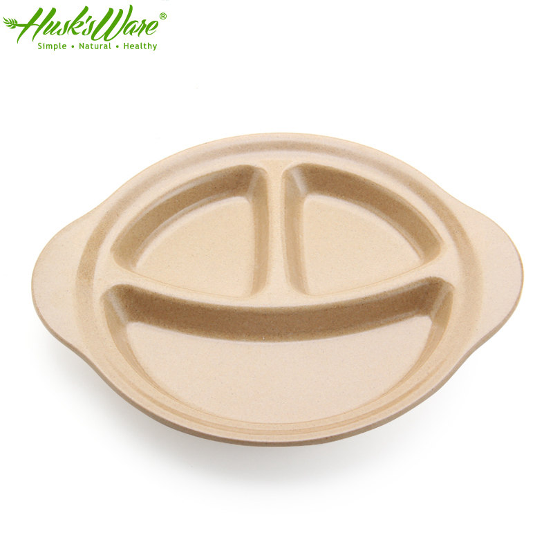 Husk'sWare Rice husk Children Plate Baby Bowls Pla... – Grandado