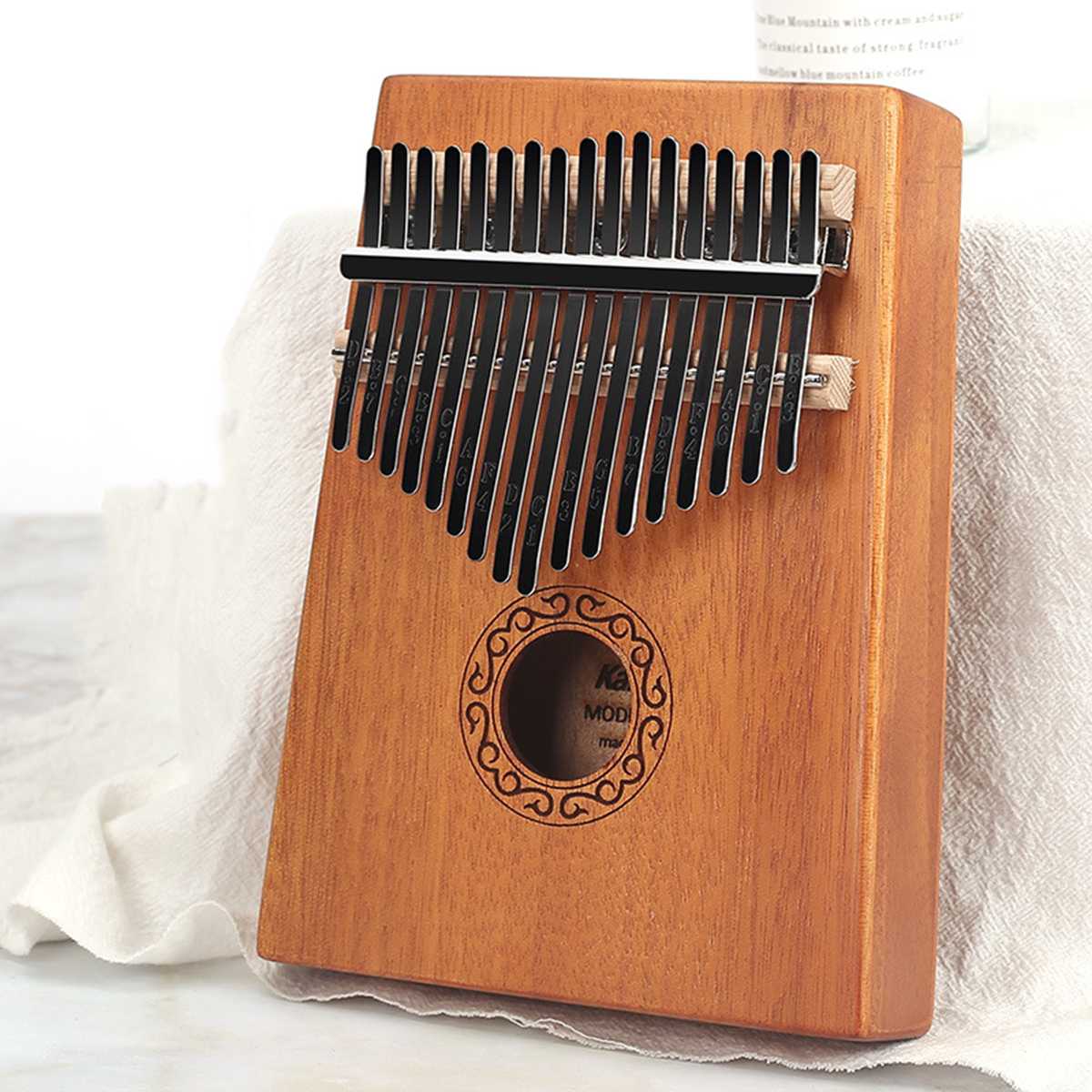 Kalimba 17 Keys Houten Mahonie Duim Piano Muzikale... – Grandado