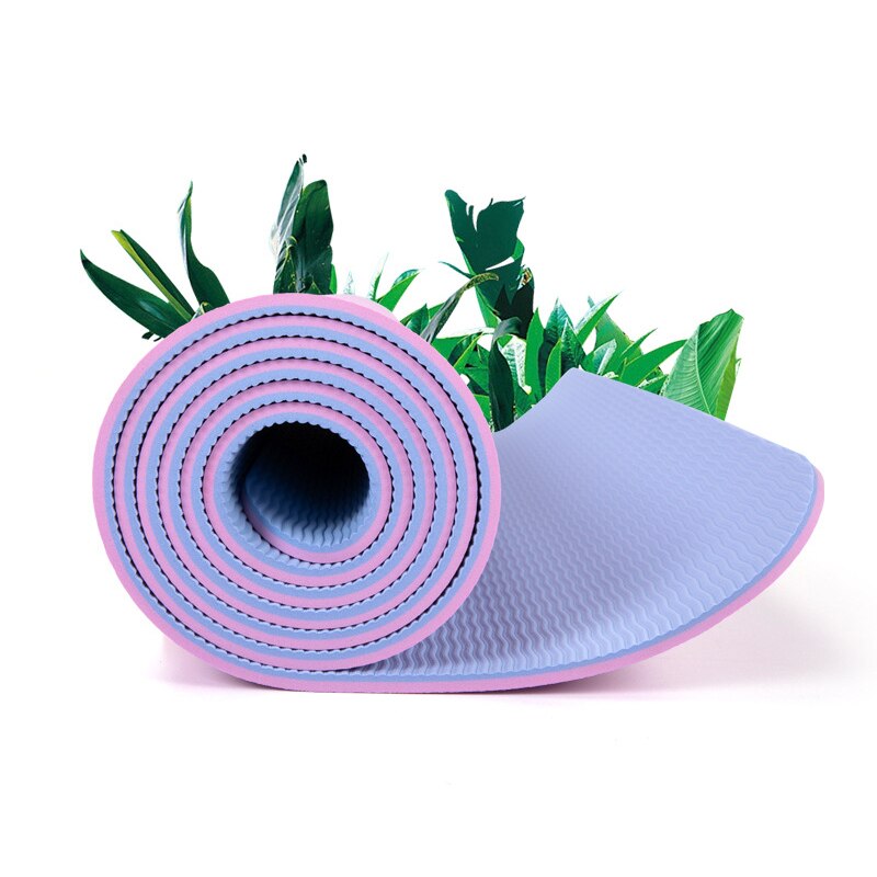 TPE 6mm Yoga Mat Double Layer Non-Slip Mat Yoga Be... – Grandado