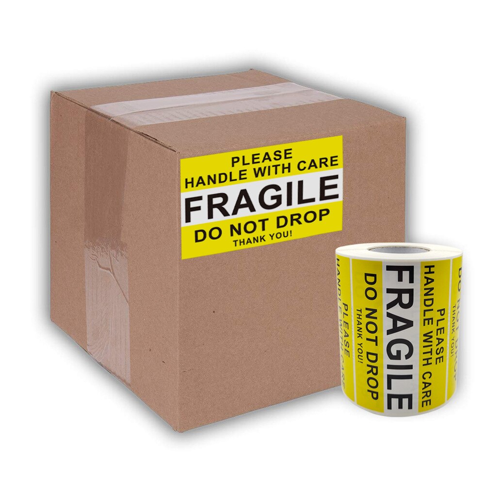 50/100pcs 4 Inch Fragile Warning Sticker Packaging... – Grandado