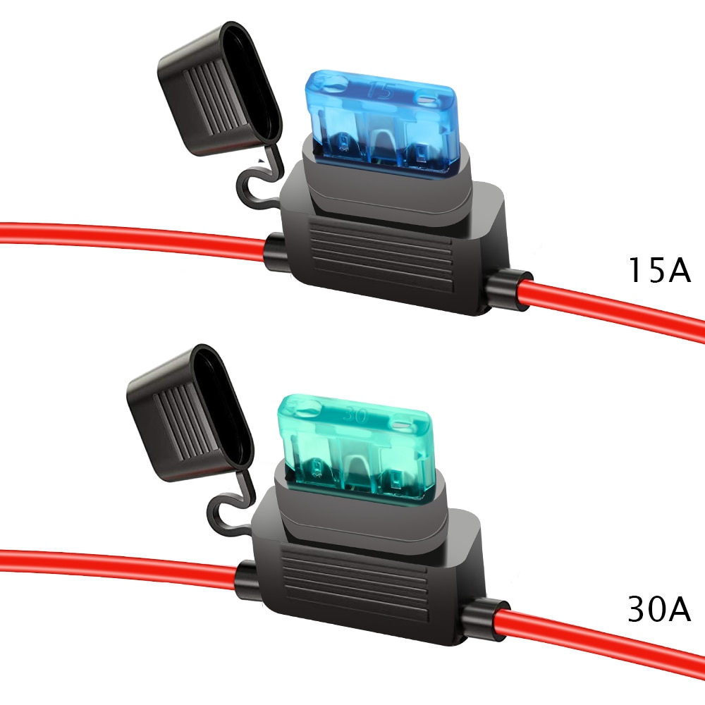 YUNPICAR ATC/ATO 15A 30A In-Line Fuse Holder 16 Ga... – Vicedeal