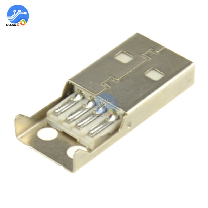 10 pcs Type A Male USB 4 Pin Plug Socket Connector... – Vicedeal