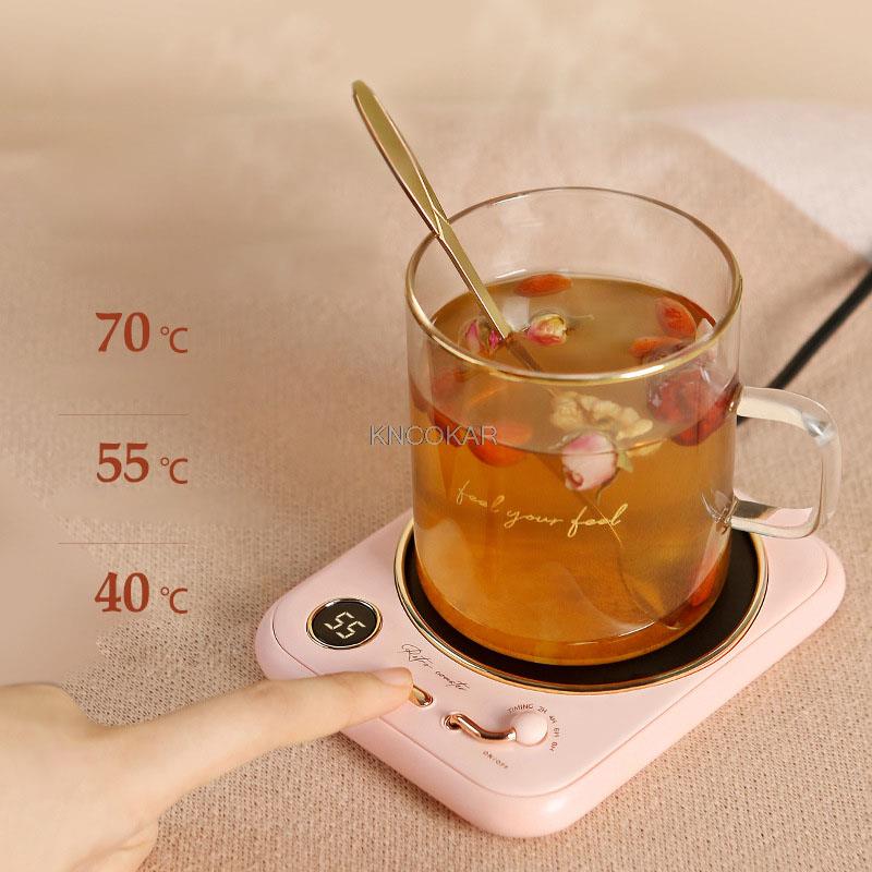 220V Cup Heater Coffee Mug Warmer Timer Heating Co... – Grandado