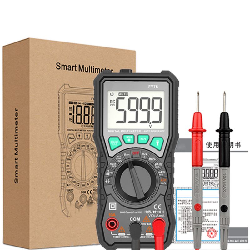 FY76 Handheld Digital Multimeter Auto Range AC DC ... – Grandado
