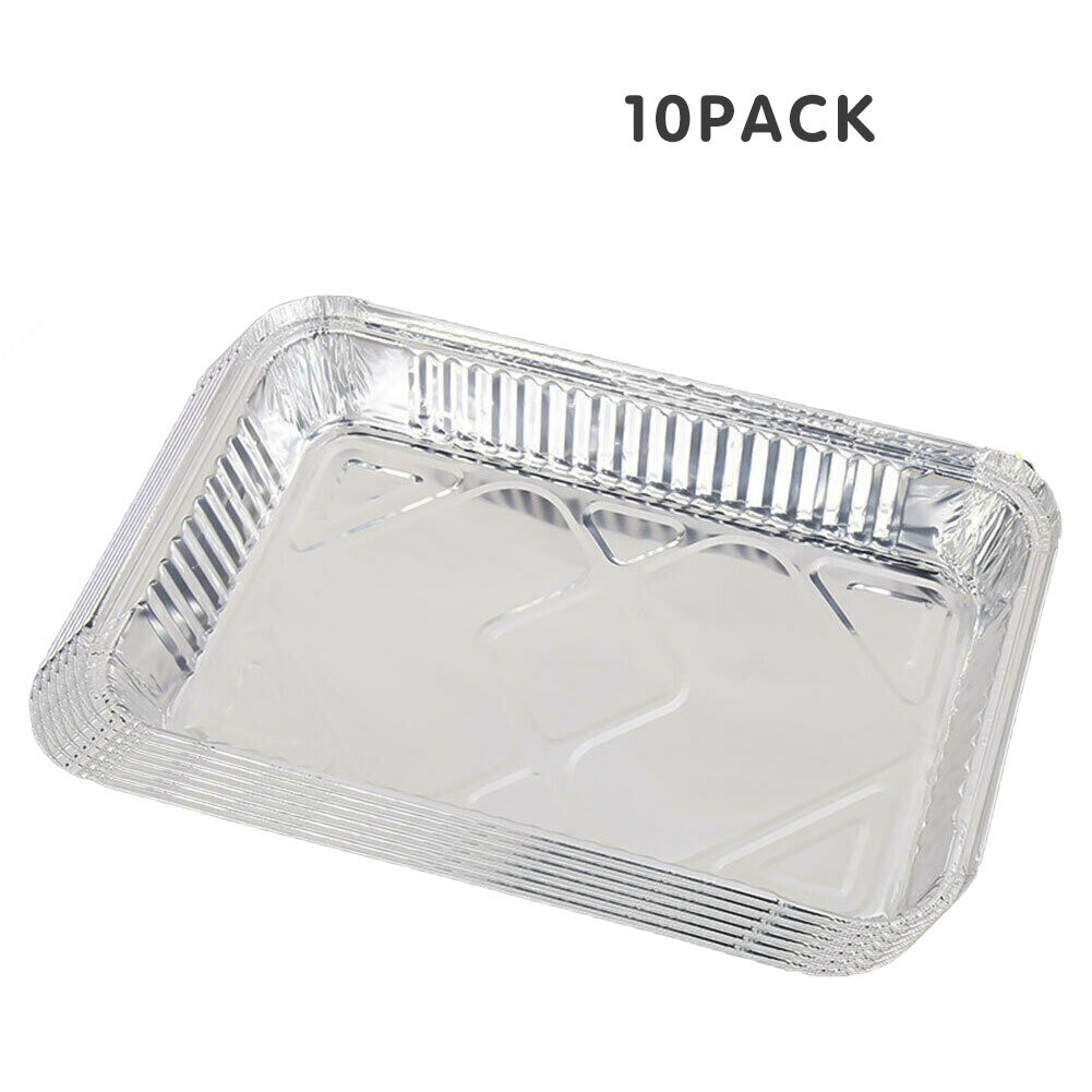 10 Pcs 2200ML Aluminum Foil Pans Trays Deep Steam ... – Vicedeal