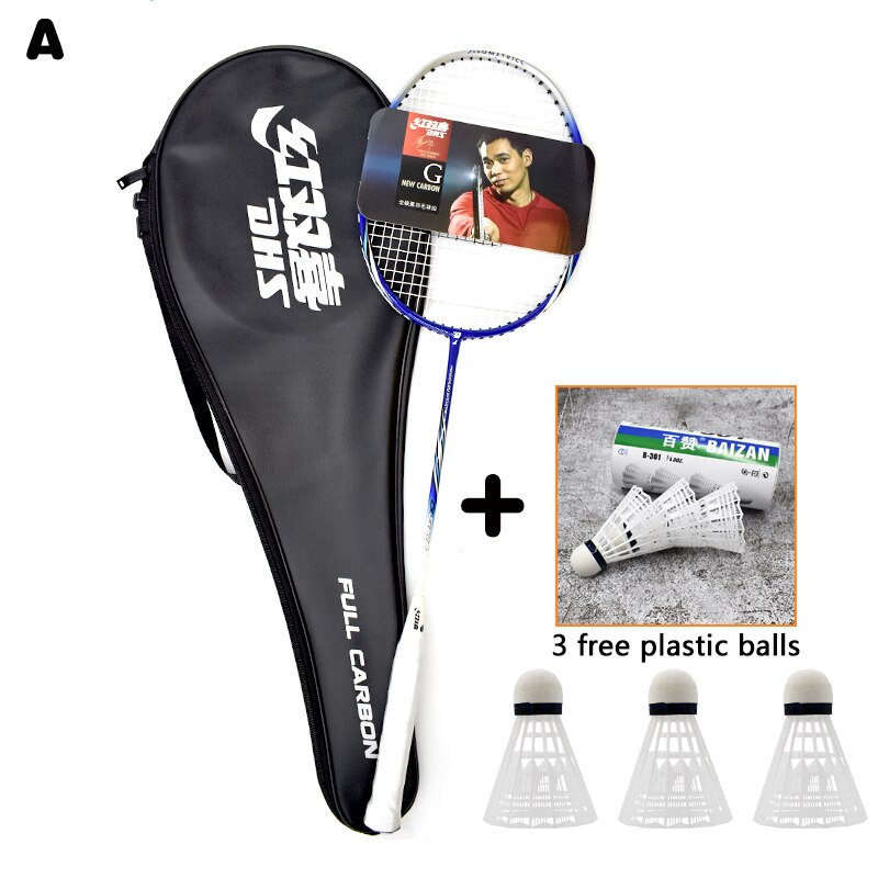 DHS Full Carbon One Badminton Racket To Send The B... – Grandado