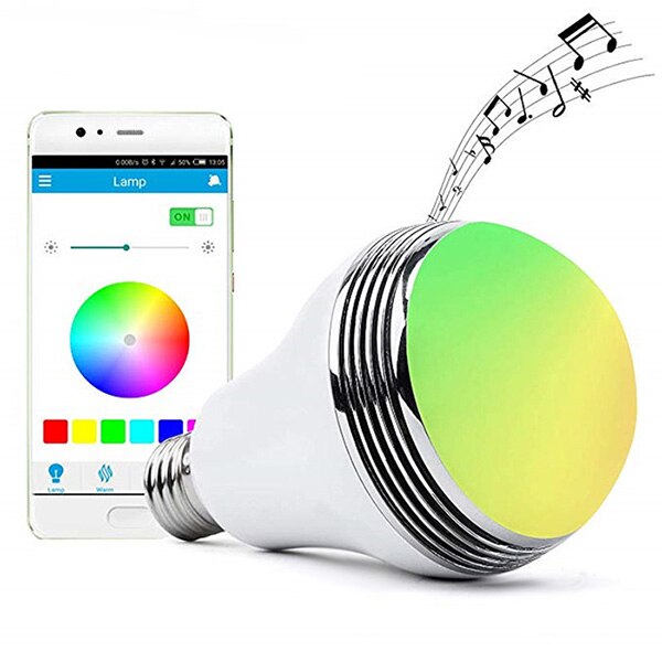 E27 Smart Bluetooth Speaker Lamp Lamp Dimbare E27 ... – Vicedeal