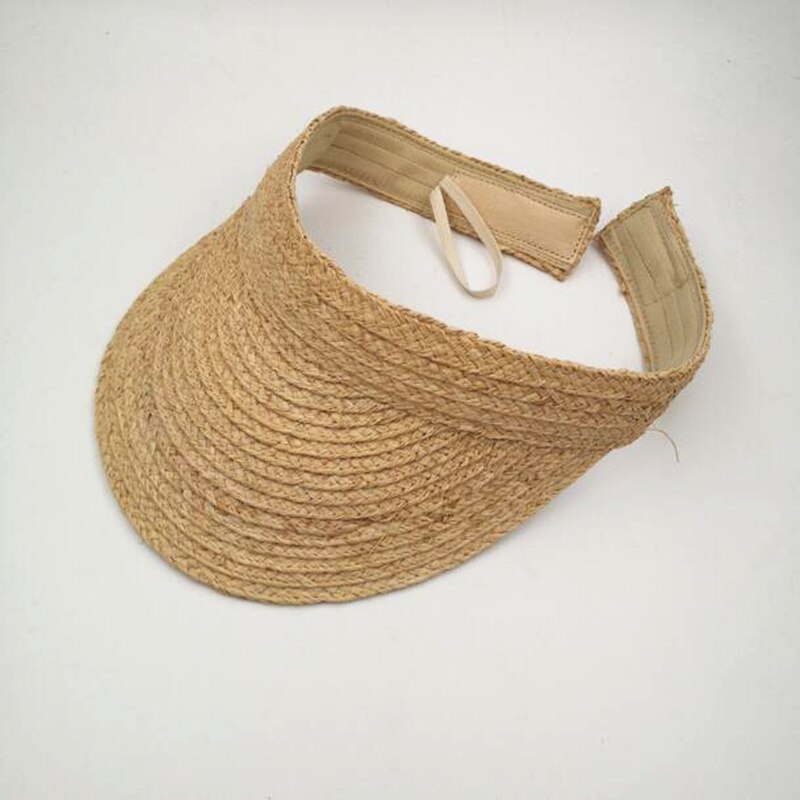 korean summer sun empty visor women straw hat sun ... – Grandado
