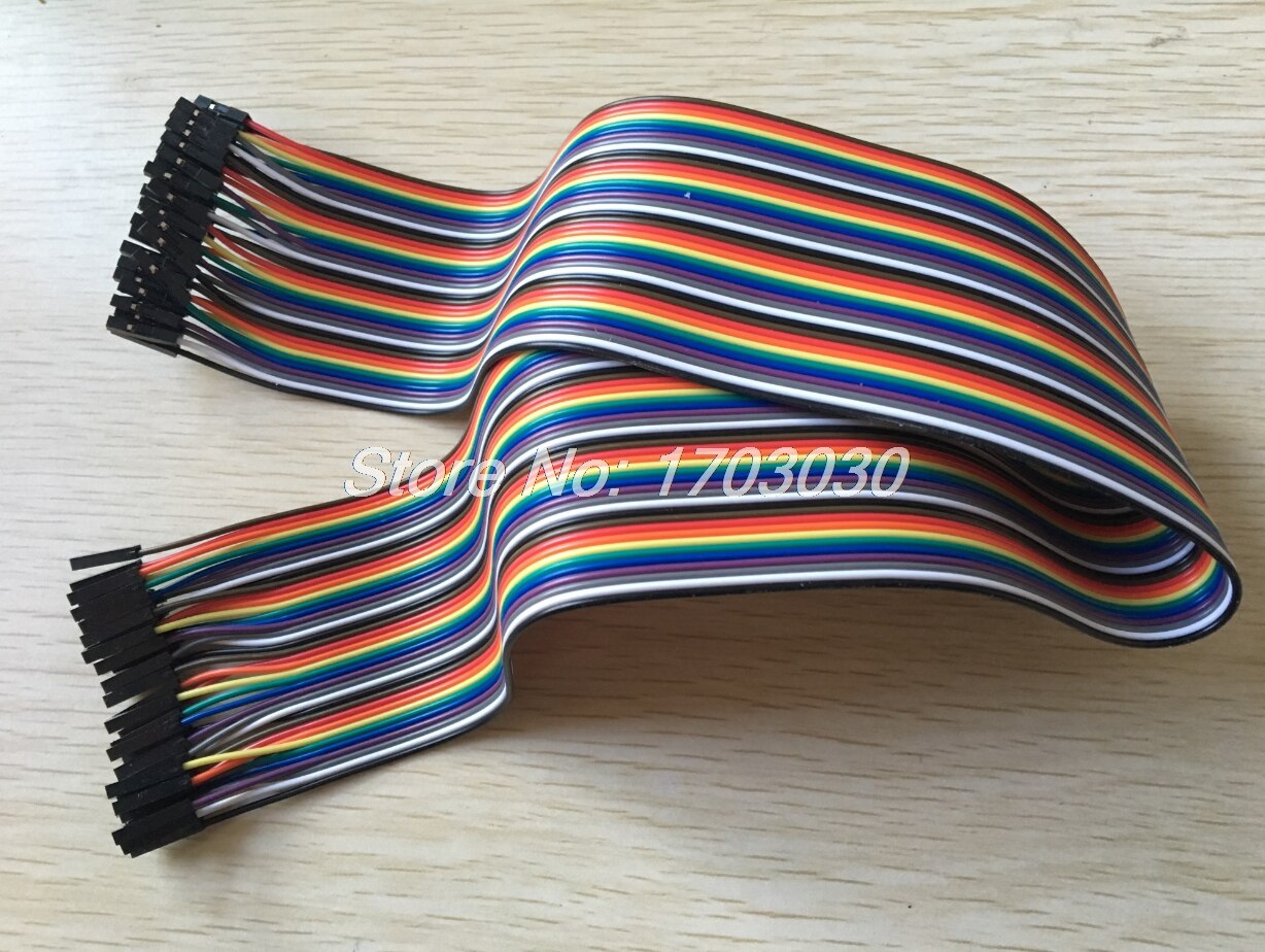 50cm 2,54mm 40 pin hembra a hembra F/F Cable de pu... – Grandado