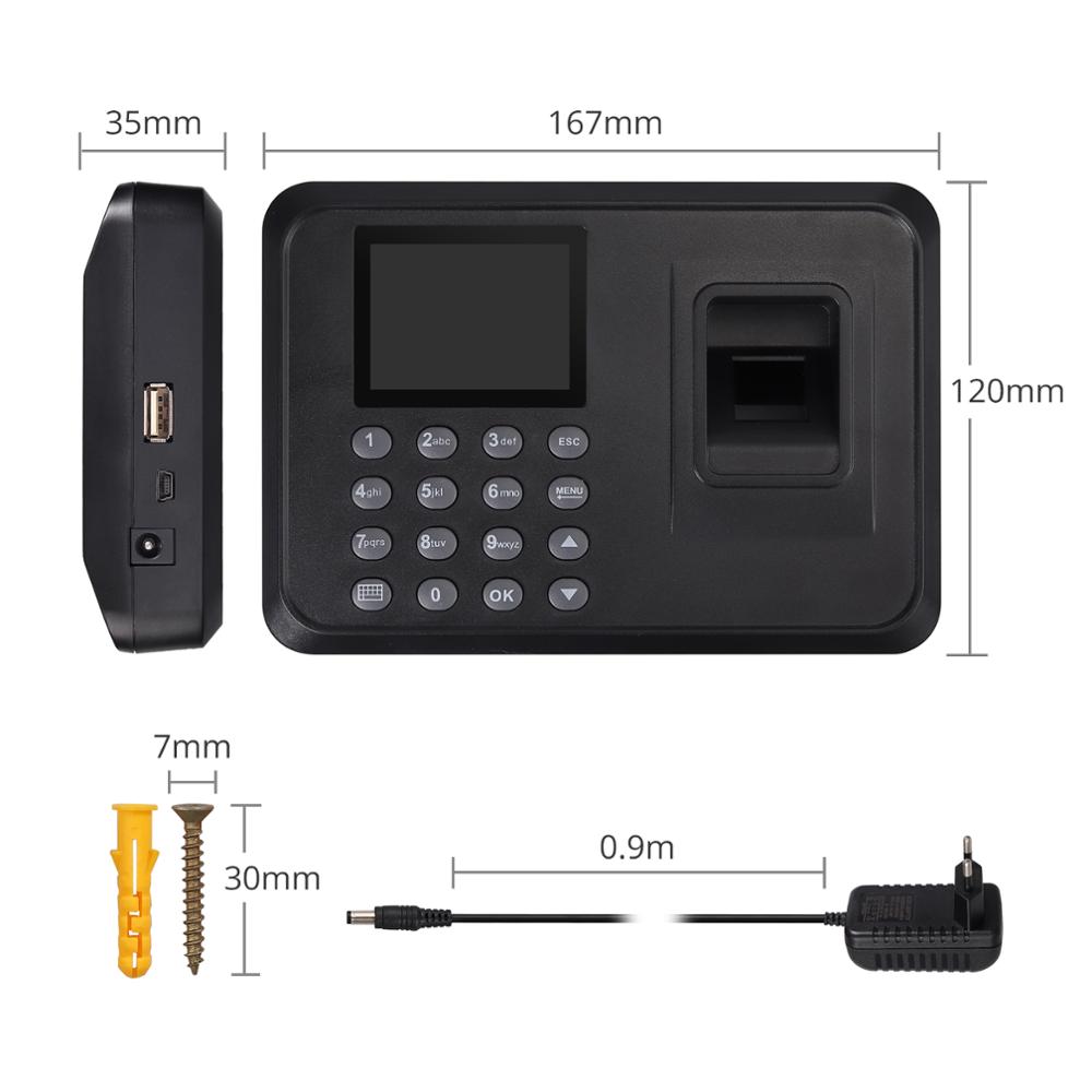 LiNKFOR 2.4 inch Display Biometric Fingerprint Att... – Vicedeal LiNKFOR 2.4 inch Display Biometric Fingerprint Att... – Vicedeal