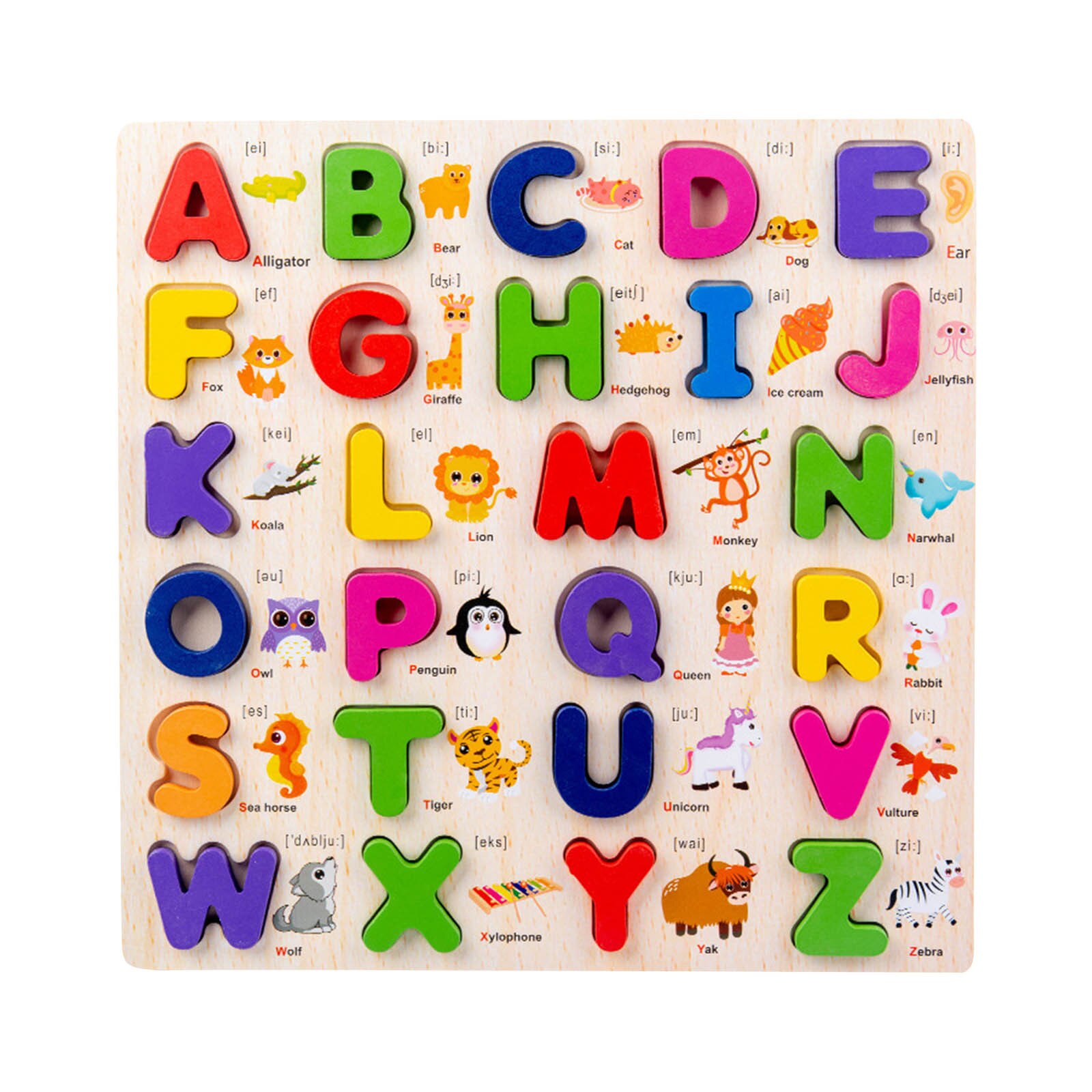 Abc Puzzel Digitale Houten Speelgoed Vroeg Leren P... – Vicedeal