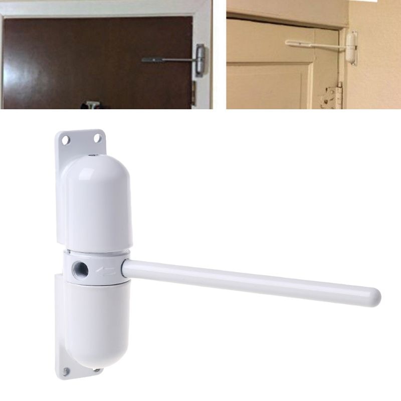 1 Set White Surface Mounted Spring Door Closer Fir... – Grandado