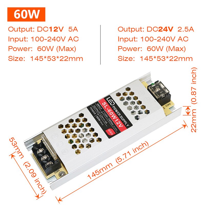 Ultradunne driver voor LED-strips Constante spanni... – Vicedeal