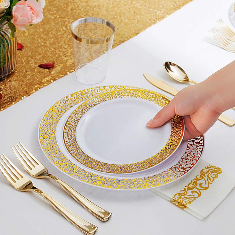 30*40CM Disposable Western Food Golden Dust-Free P... – Grandado
