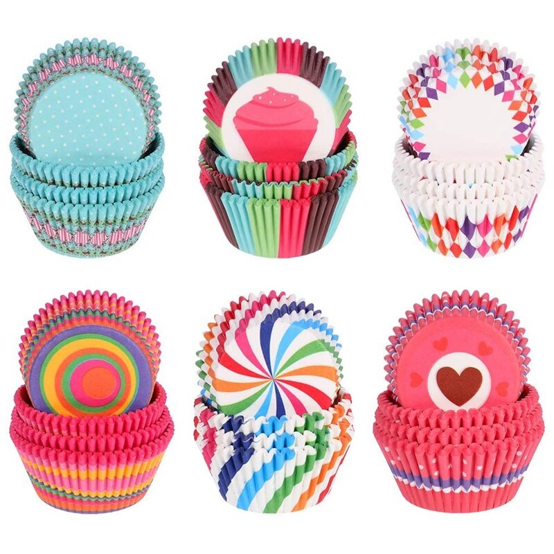 600Pcs Cupcake Cases Baking Cake Paper Wrapper for... – Grandado
