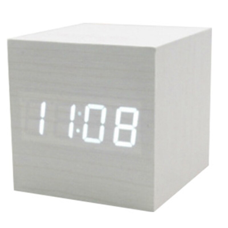 Holz LED Wecker Holz Retro Glow Uhr Desktop Tisch ... – Vicedeal