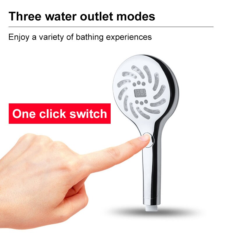 LED Shower Head Digital Temperature Control Shower... – Grandado