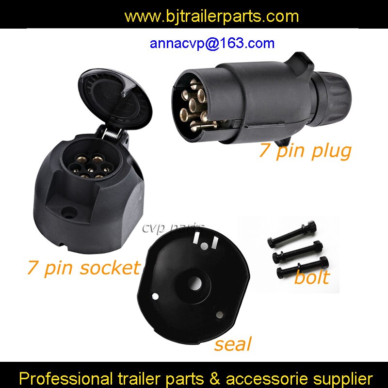 7 Pin Trailer Connector Plastic Ronde Trailer Sock... – Grandado
