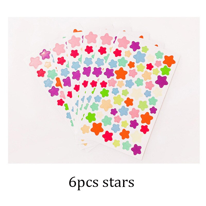 6pcs/lot Cute Colorful Stickers DIY Decals Sticker... – Grandado