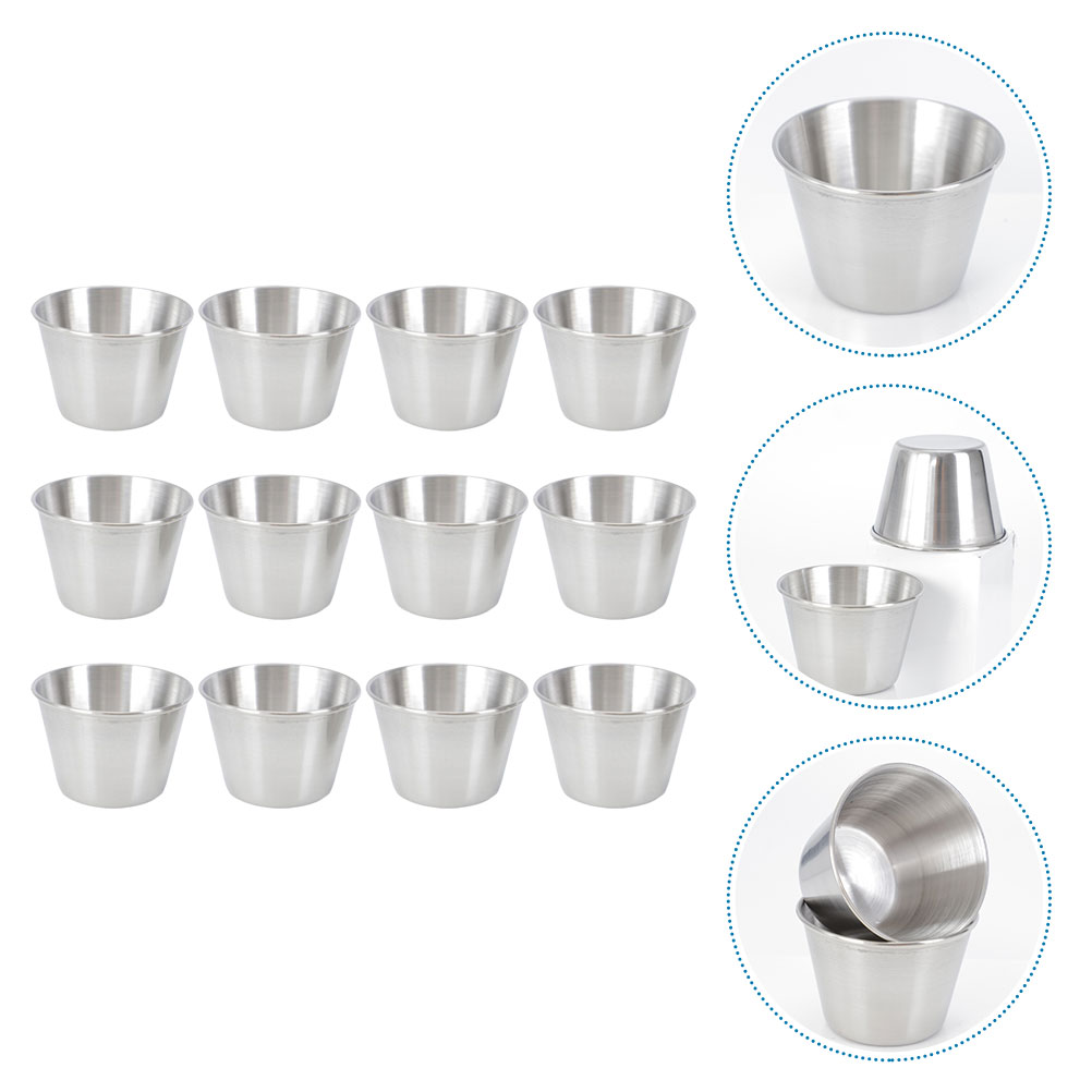 12 Stuks Rvs Ketchup Cups Praktische Saus Cups Dip... – Grandado