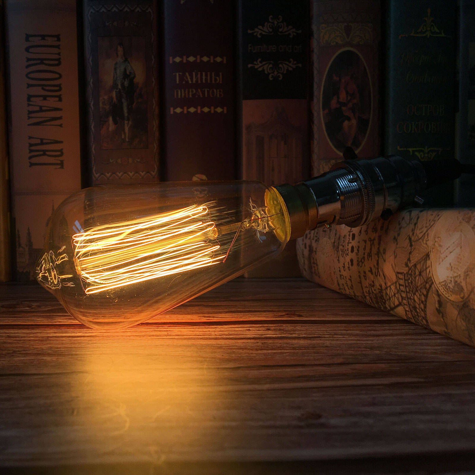 Retro Lamp ST64 40 W/60 W Vintage Edison Lamp B22 ... – Grandado