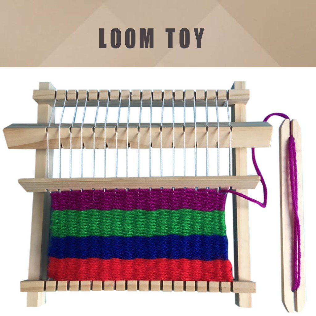 Houten Weven Ambachtelijke Garen Kleine Loom Diy H... – Vicedeal
