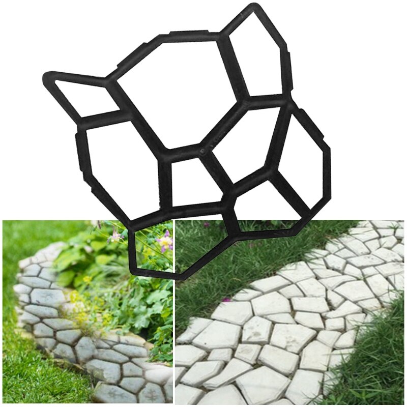 Artificial DIY Garden Stone Road Maker Concrete Mo... – Vicedeal