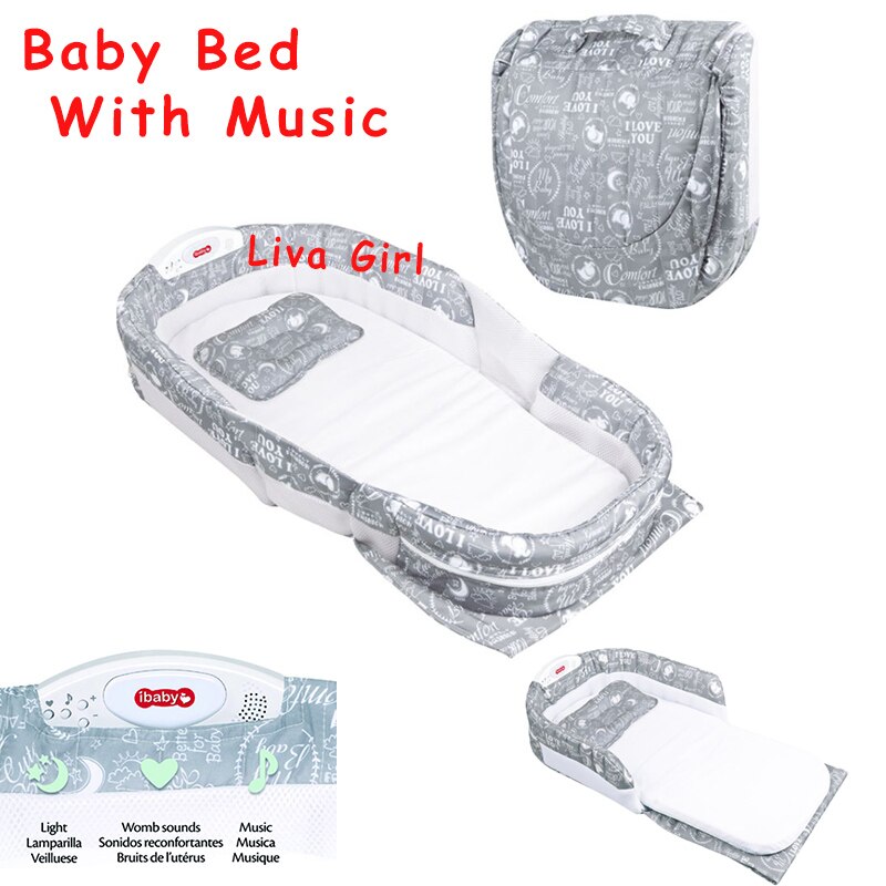 Portable Baby Bed with Light Music Multi-function ... – Vicedeal