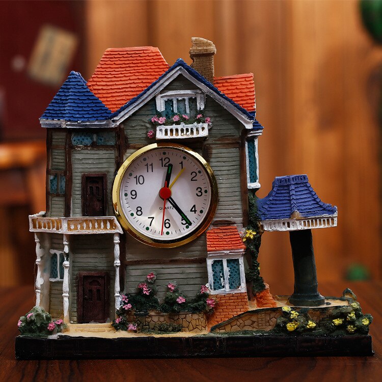 Big Castle Alarm Clock European Architecture House... – Grandado