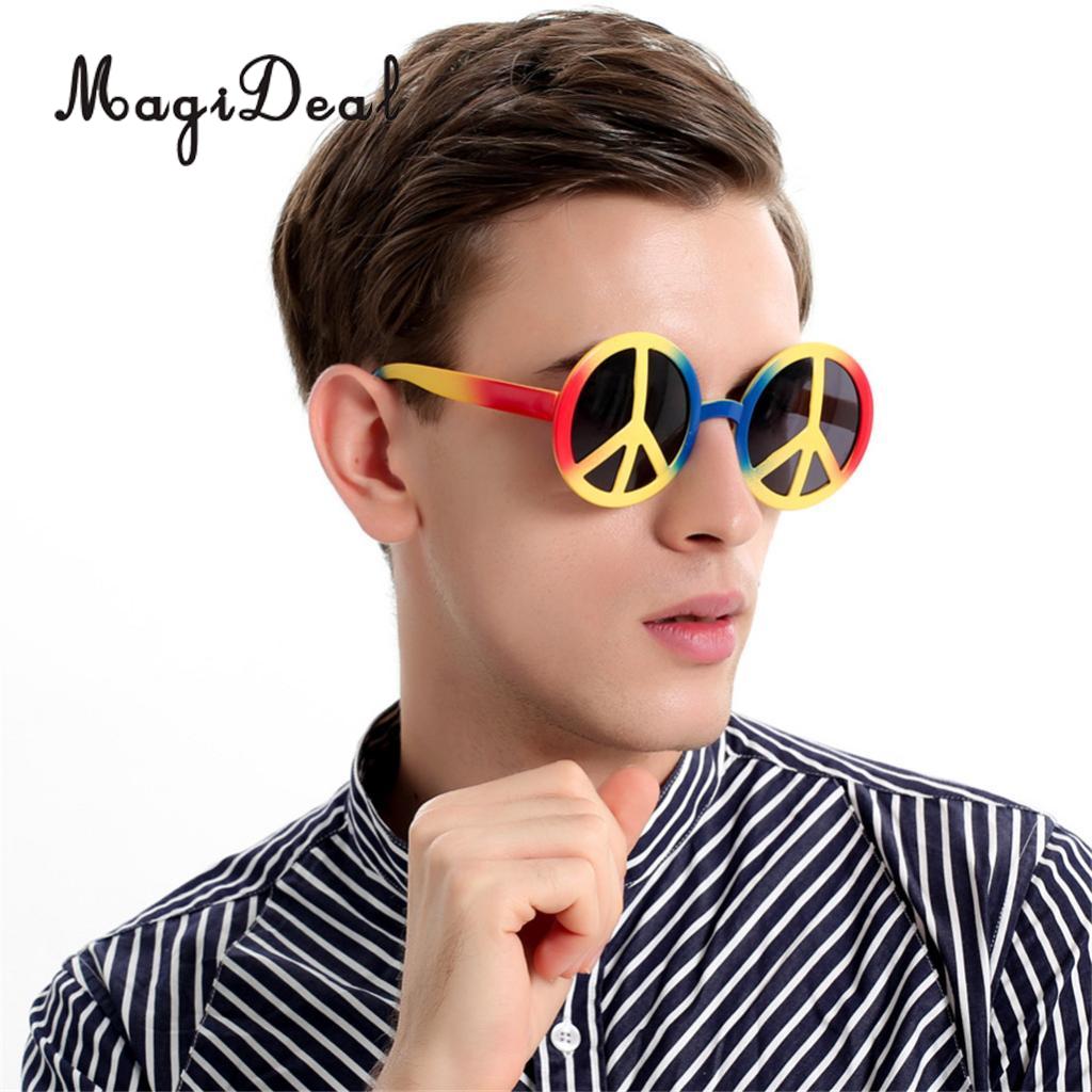 Rainbow World Peace Sign Sunglasses Costume Eye Gl... – Vicedeal