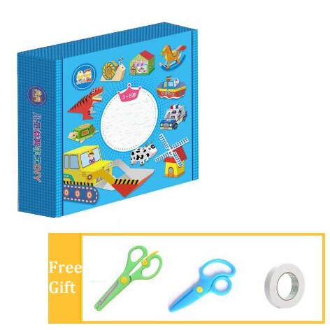 Kids cartoon color paper folding and cutting toys/... – Vicedeal