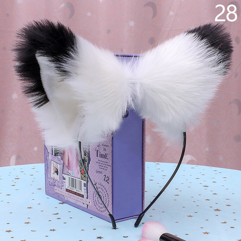 Furry Cat Ears Hairpins Fluffy Plush Cat Stitching... – Grandado