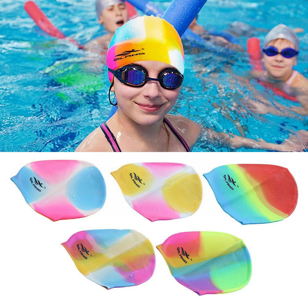 Gorro de natación con protección de orejas para ni... – Grandado