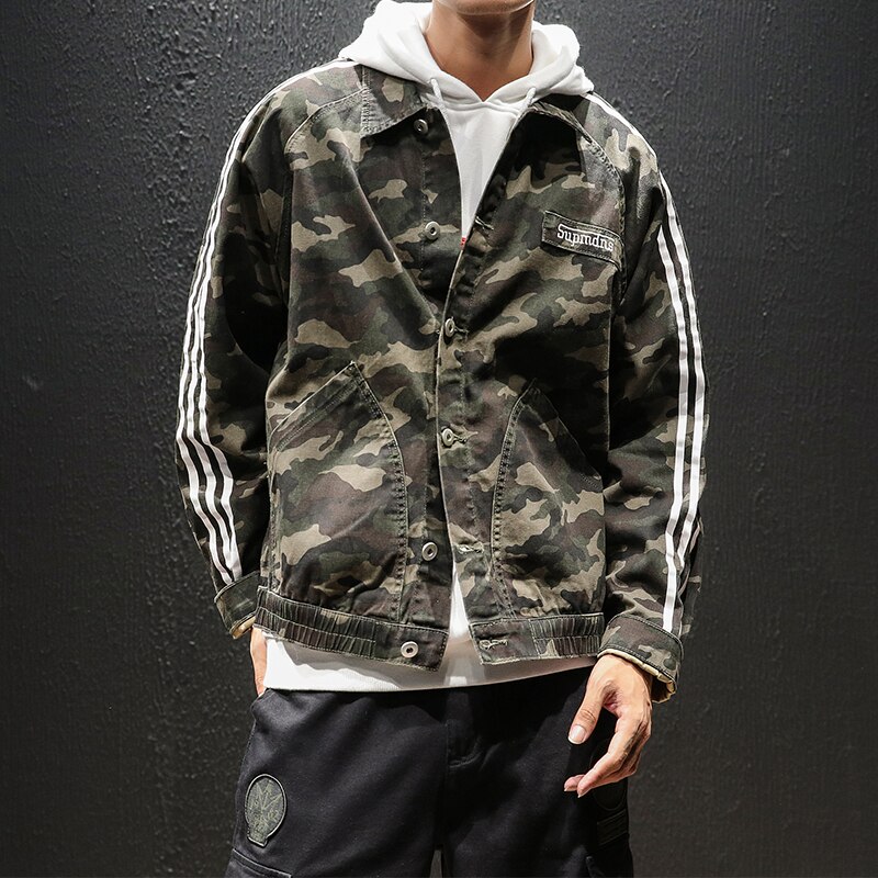 Yasuguoji höst japan stil jeans herr jacka herr je... – Grandado